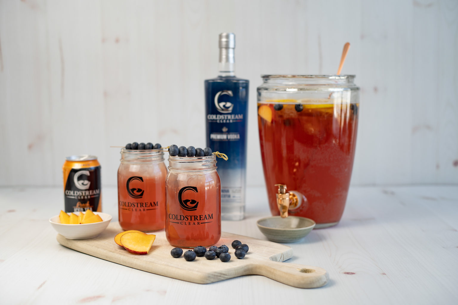 Backyard Blueberry Tea with Coldstream Clear Vodka & Peach Iced Tea ...
