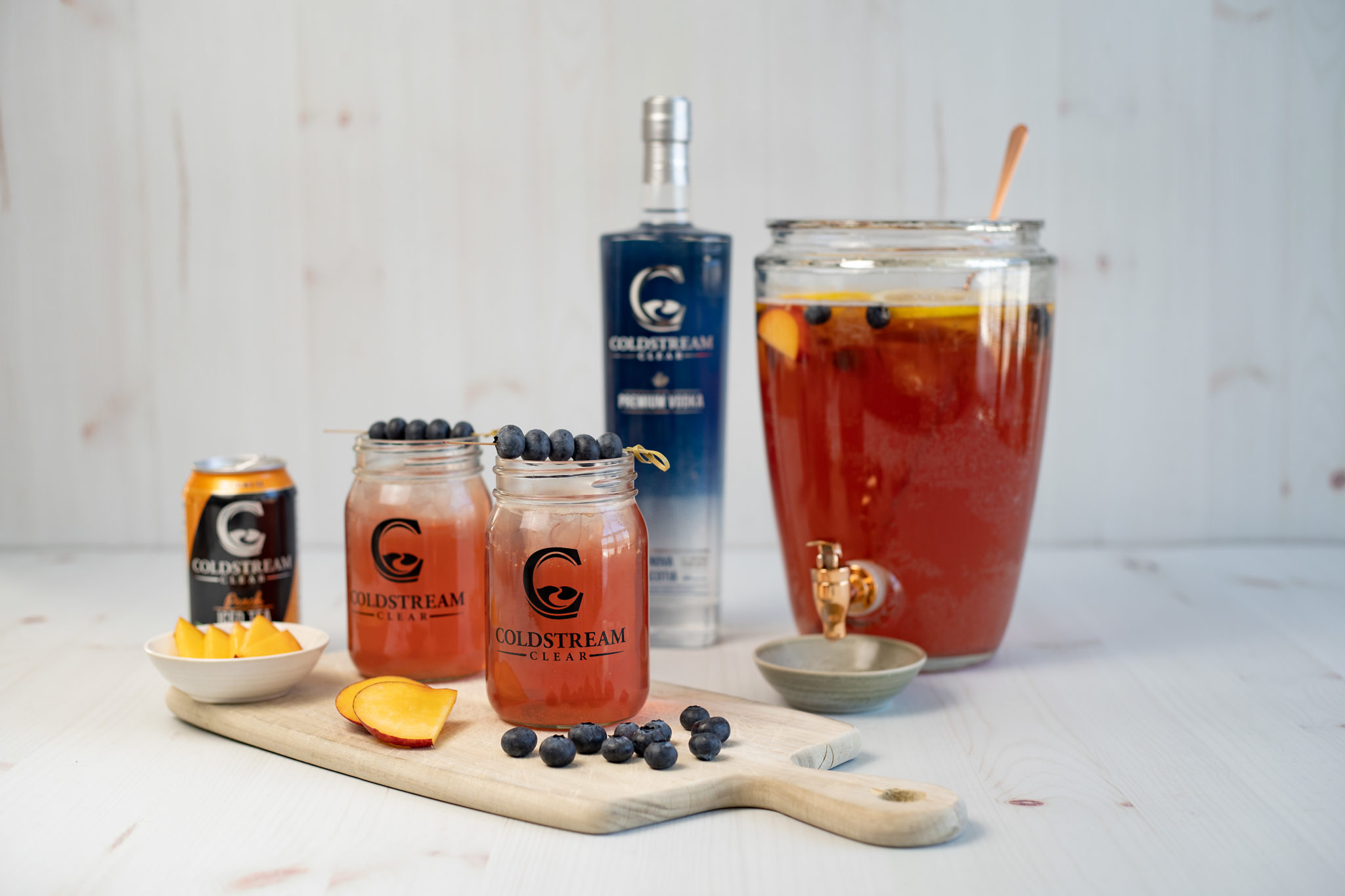 Backyard Blueberry Tea with Coldstream Clear Vodka & Peach Iced Tea ...