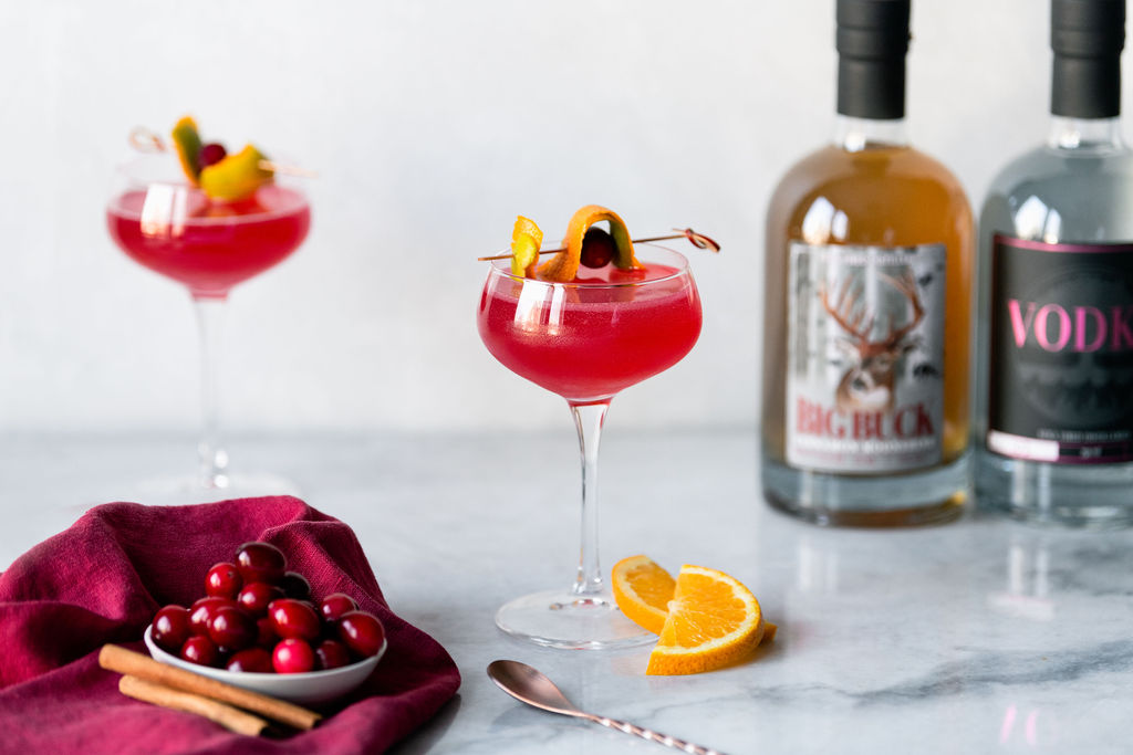 Coastal Cosmo with Still Fired Moonshine & Vodka | Taste of Nova Scotia