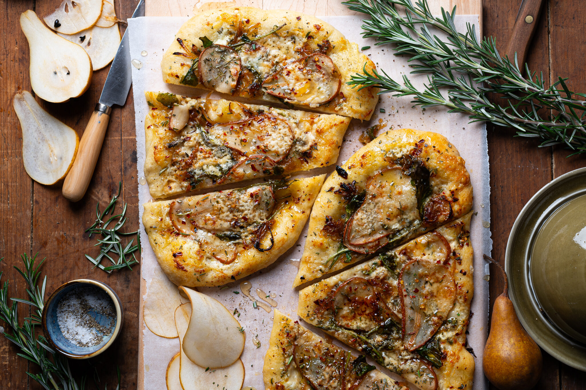 Pear & Blue Cheese Flatbread | Taste of Nova Scotia